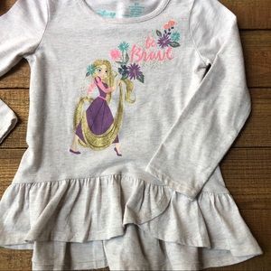 Disney | Shirts & Tops | Disneys Tangled Toddler Girl Long Sleeve Top ...